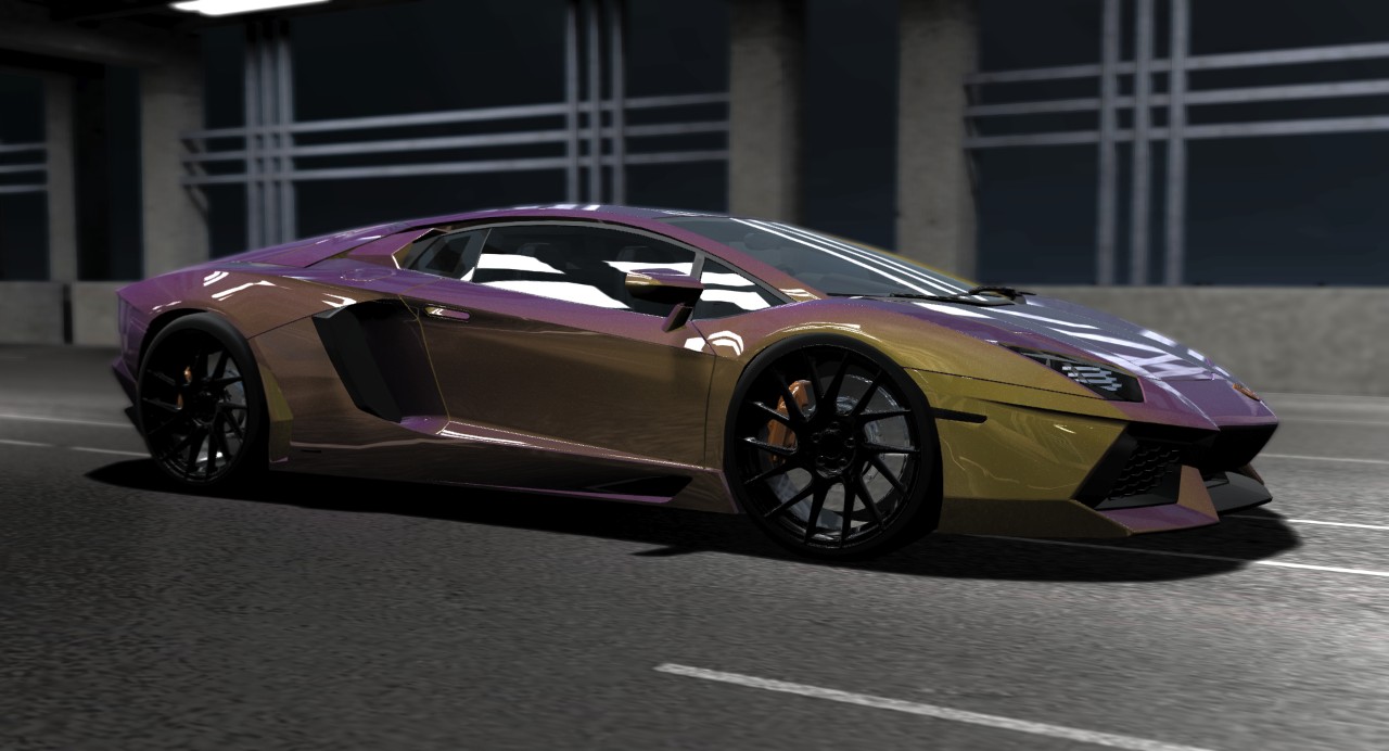 Gloss Diamond Nebula Purple Gold | Aura Vinyl Color Explorer